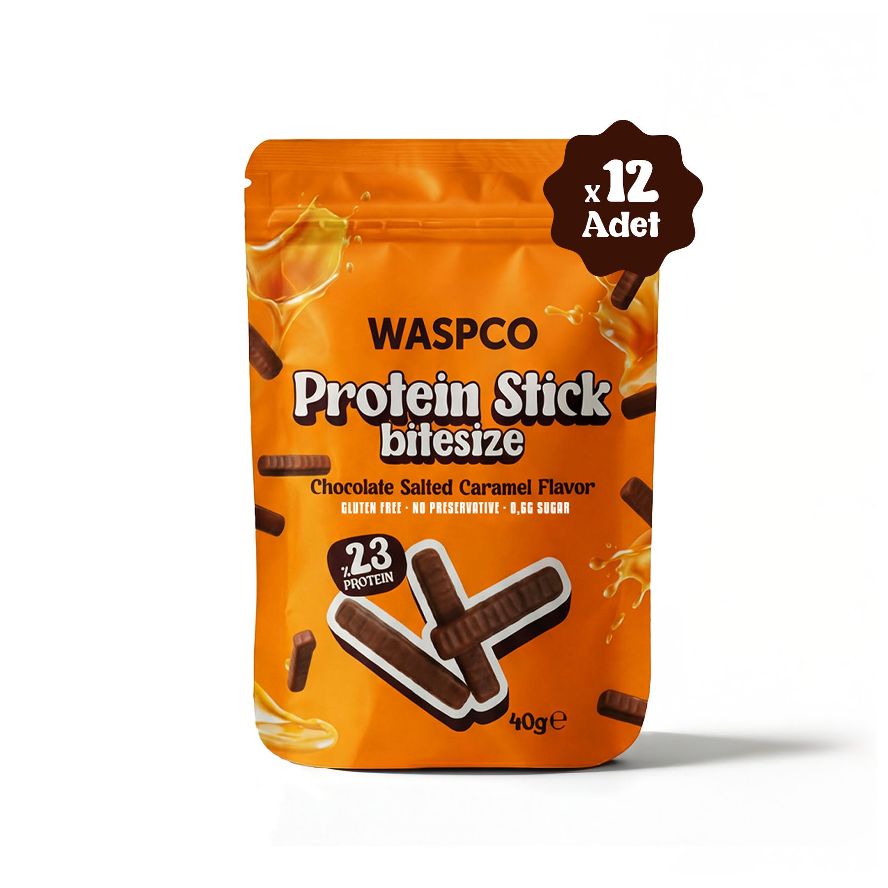 Protein Stick Bitesize - Tuzlu Karamel Aromalı 40gr x 12 – WASPCO